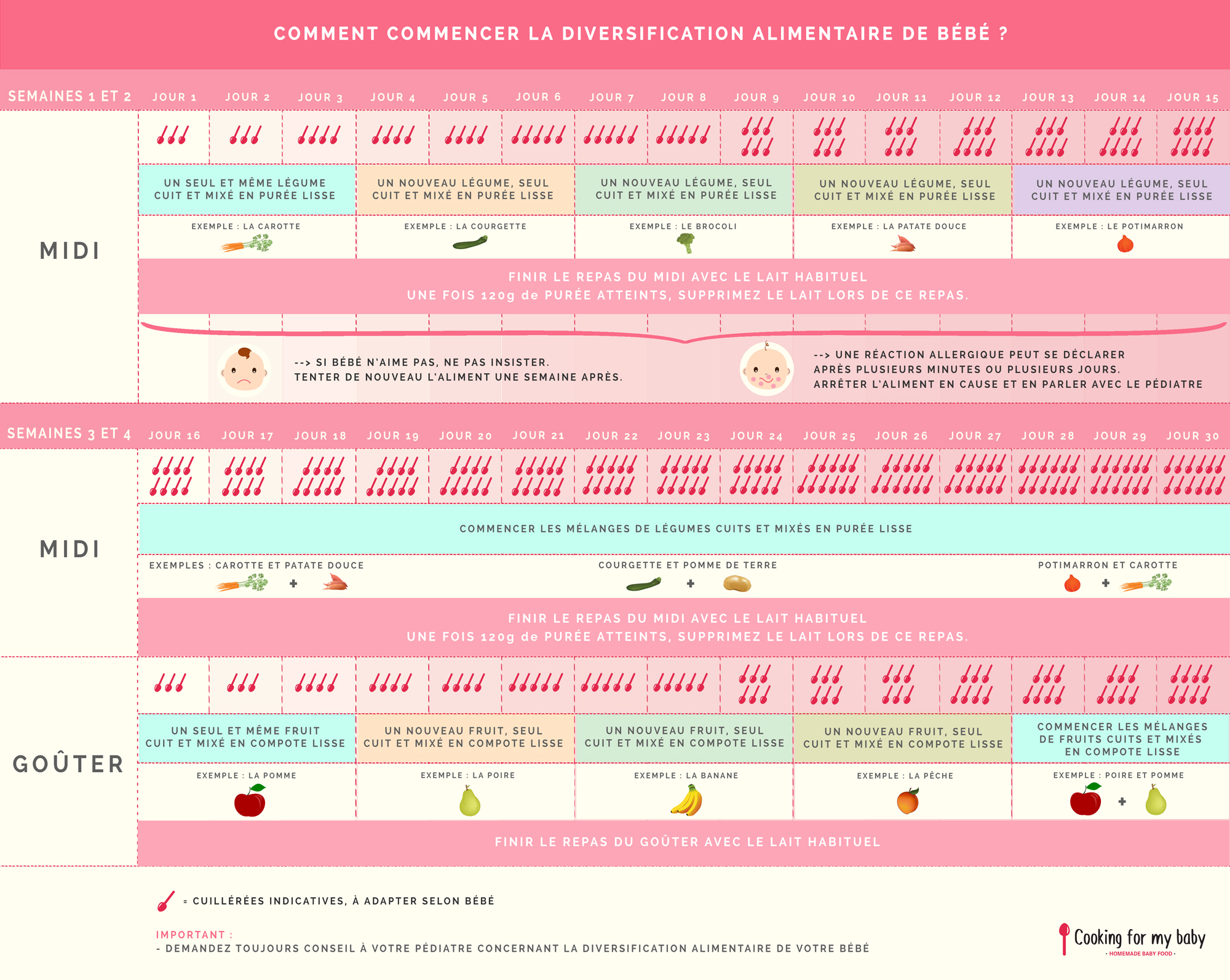 Comment commencer la diversification alimentaire de bébé ? (Avec guide) Comment commencer la diversification alimentaire de bébé ? (Avec guide)